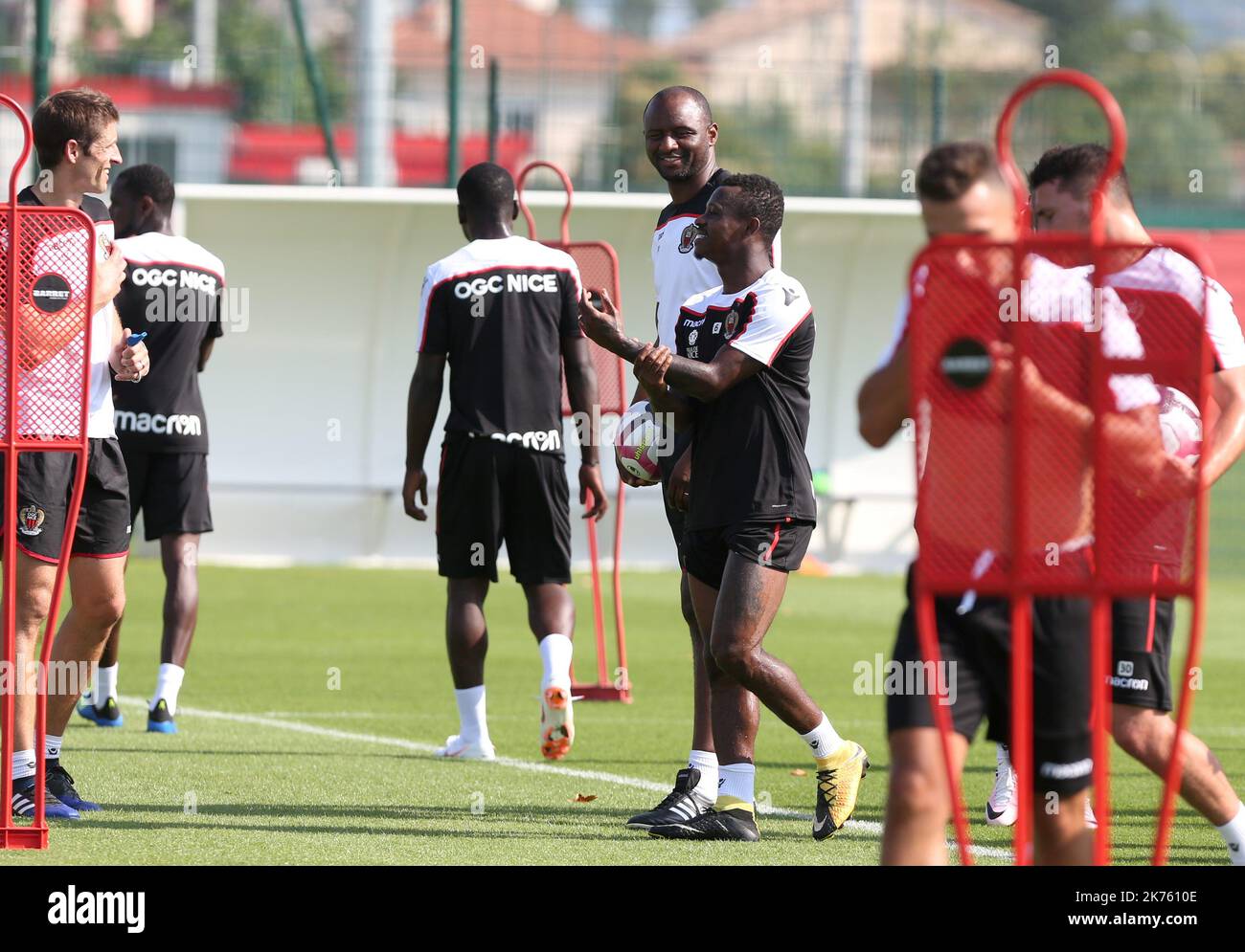 OGC Nice first training of season 2018-2019 with new coach Patrick ...