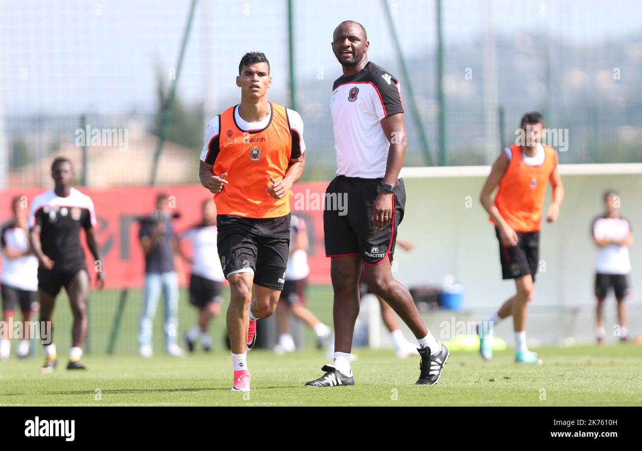 OGC Nice first training of season 2018-2019 with new coach Patrick ...