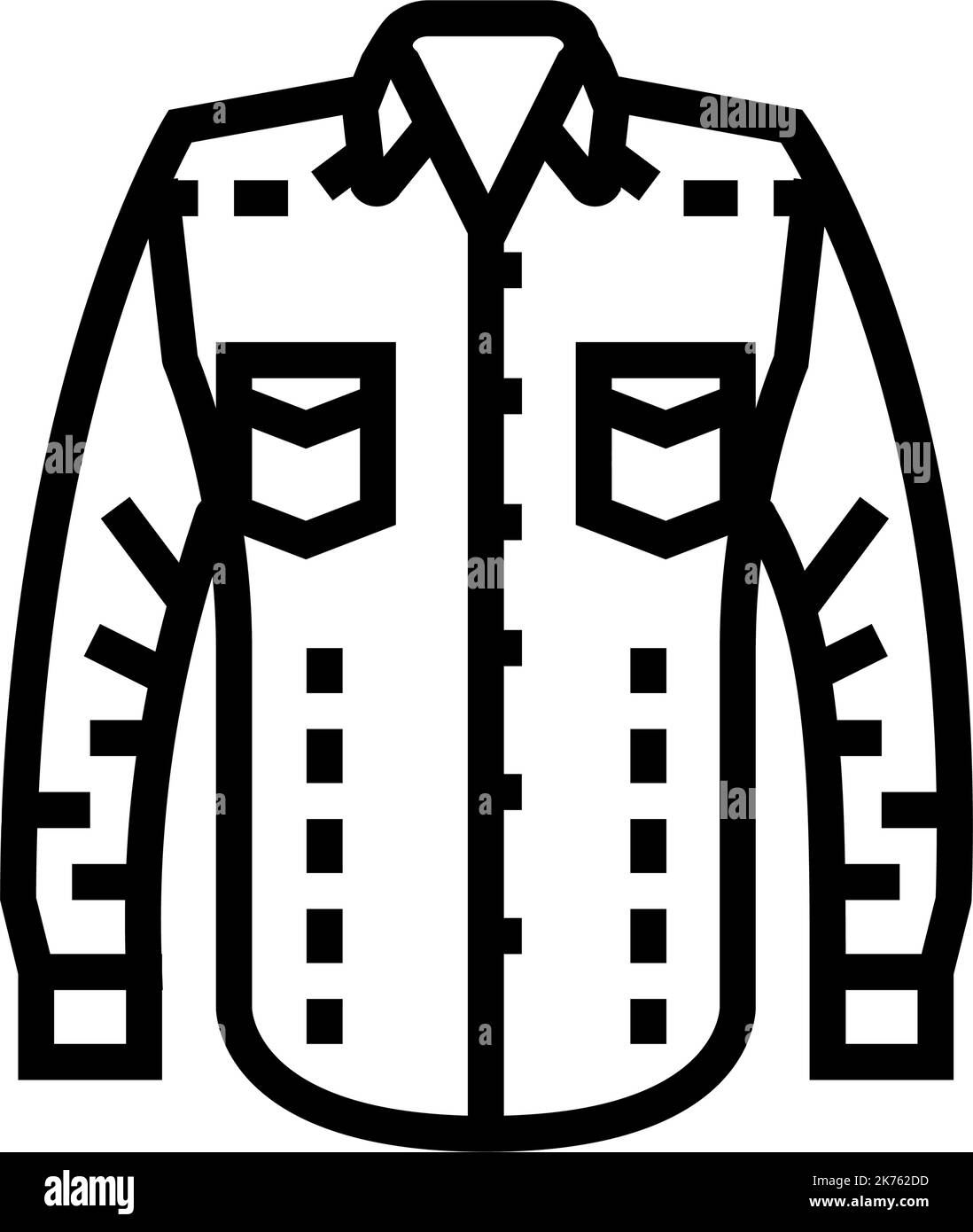 shirt denim line icon vector illustration Stock Vector Image & Art - Alamy