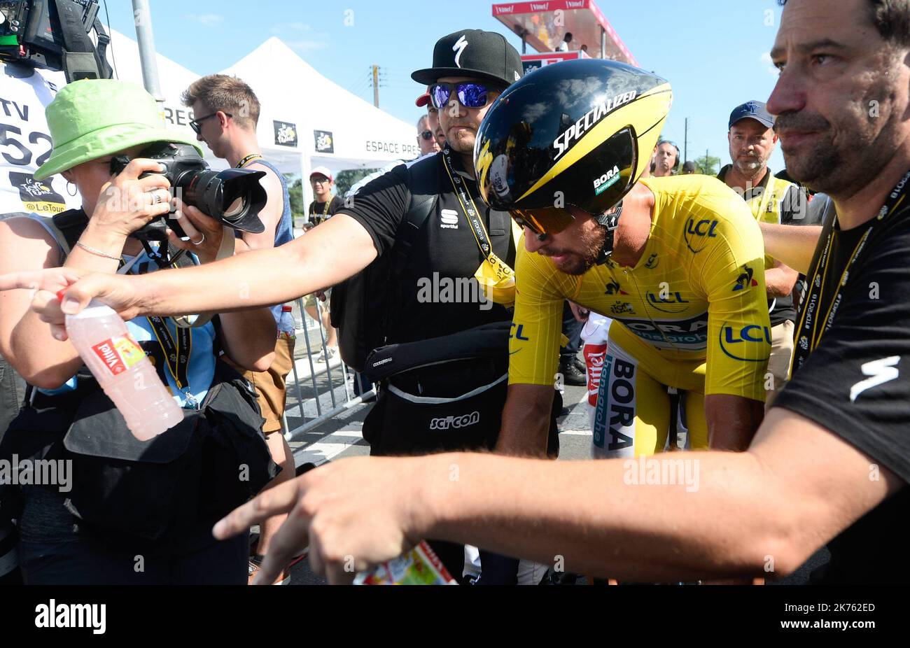 Peter Sagan de l' équipe Bora - Tour de France 2018 - cycling race takes place from july 7th to ...