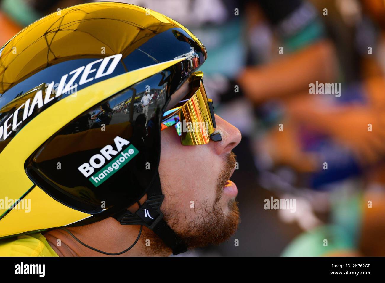 Peter Sagan de l' équipe Bora - Tour de France 2018 - cycling race takes place from july 7th to ...