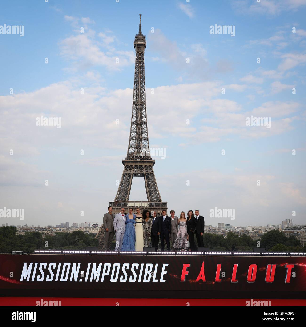The cast and crew of the movie during the Mission Impossible Premiere ...