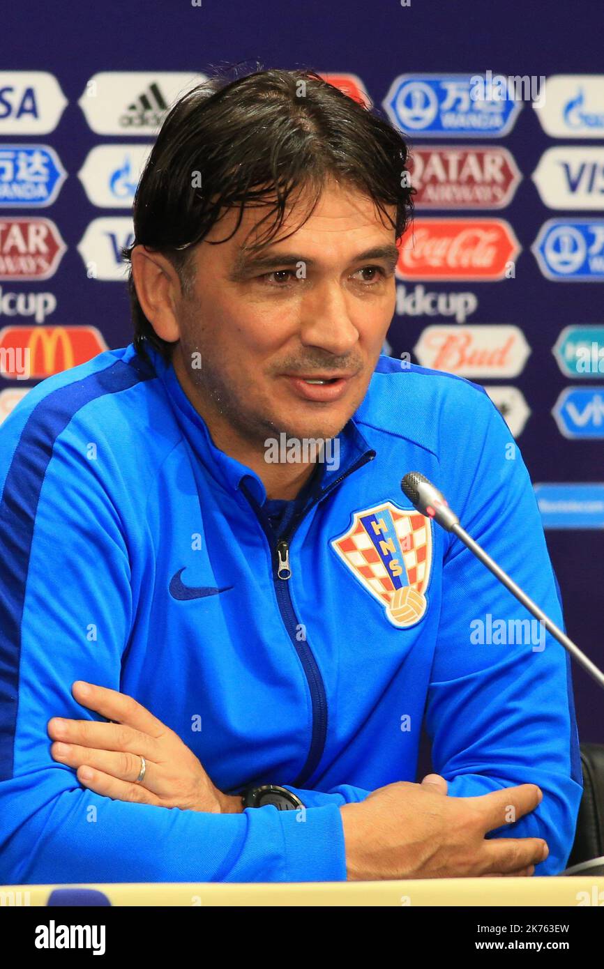 Official press conference of Croatia with coach Zlatko Dalic and ...