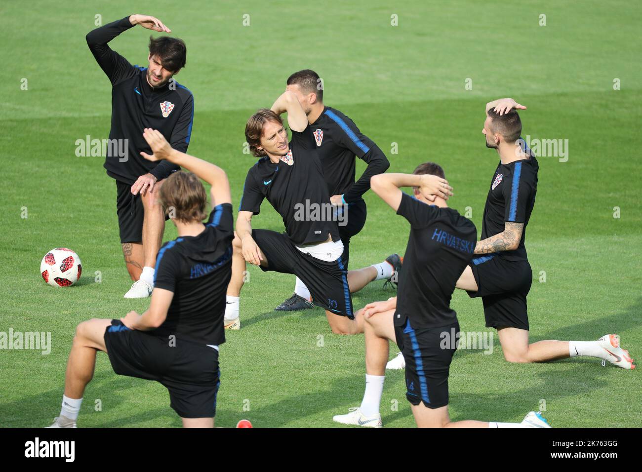 Luka Modric during training before the FIFA World Cup 2018 against ...