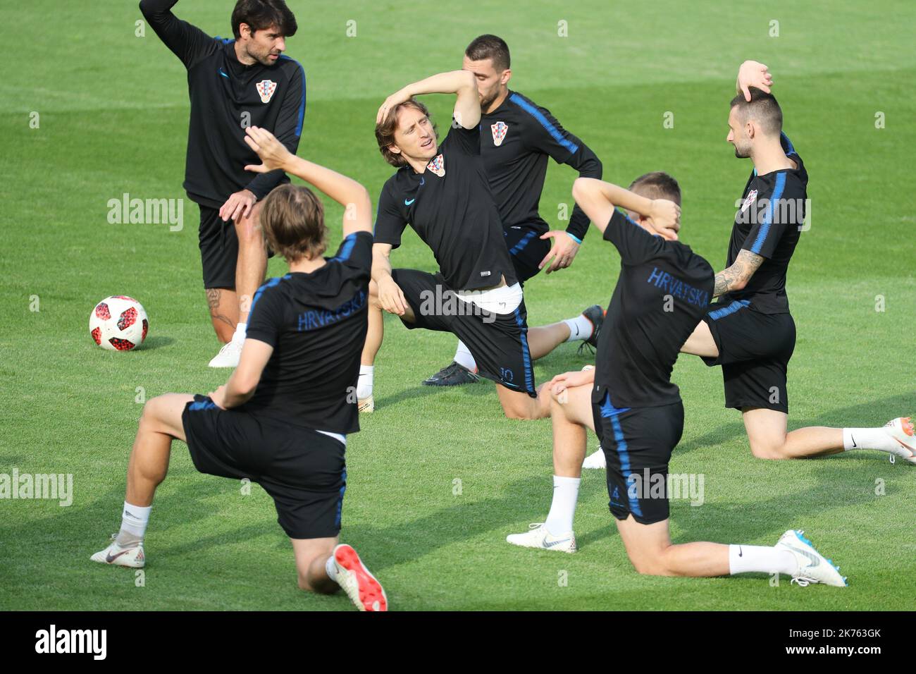 Luka Modric during training before the FIFA World Cup 2018 against ...
