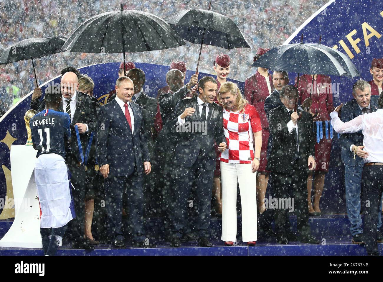 FIFA World Cup Russia 2018, Final Football Match France versus Croatia ...
