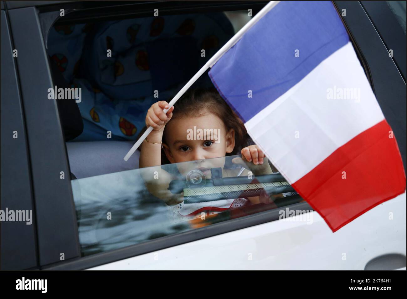 Luc Nobout / IP3; Paris, France le 15 juillet 2018 - Les parisiens ...