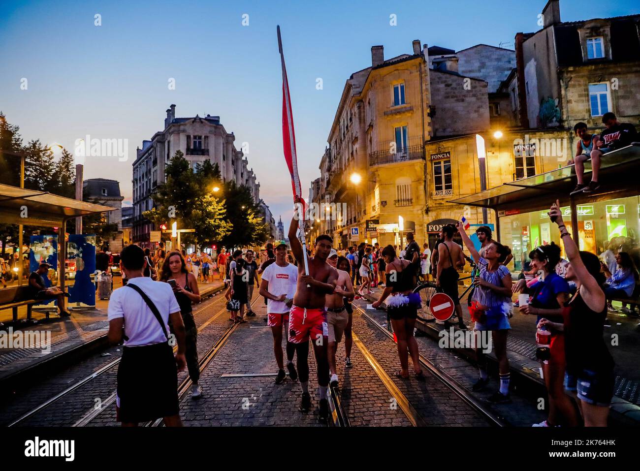 France fans celebrate after France National Team win the FIFA World Cup ...
