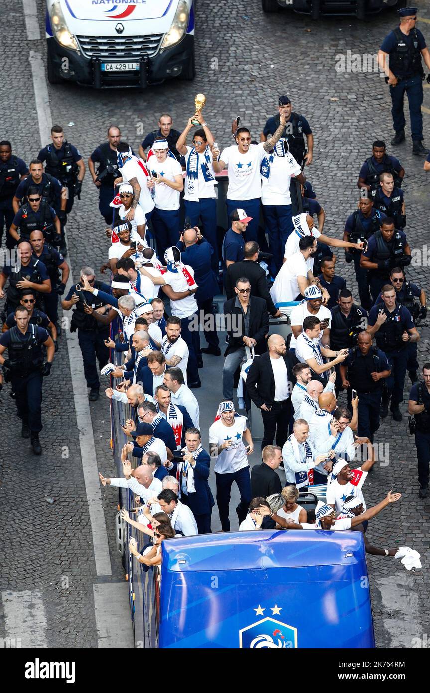 France National Team celebrate winning the FIFA World Cup 2018 with a ...