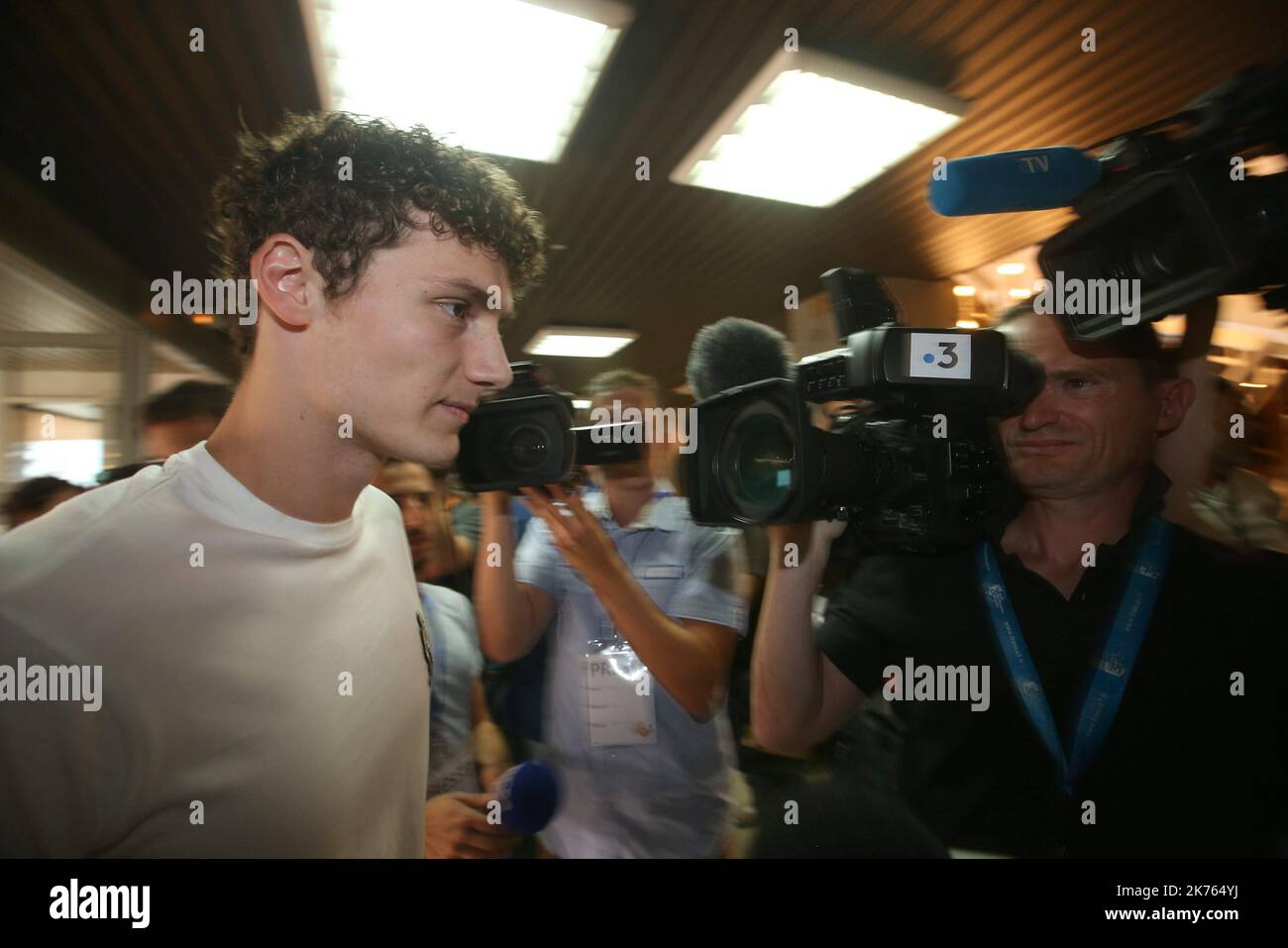 French soccer player Benjamin Pavard, full-back hero, returns home to ...