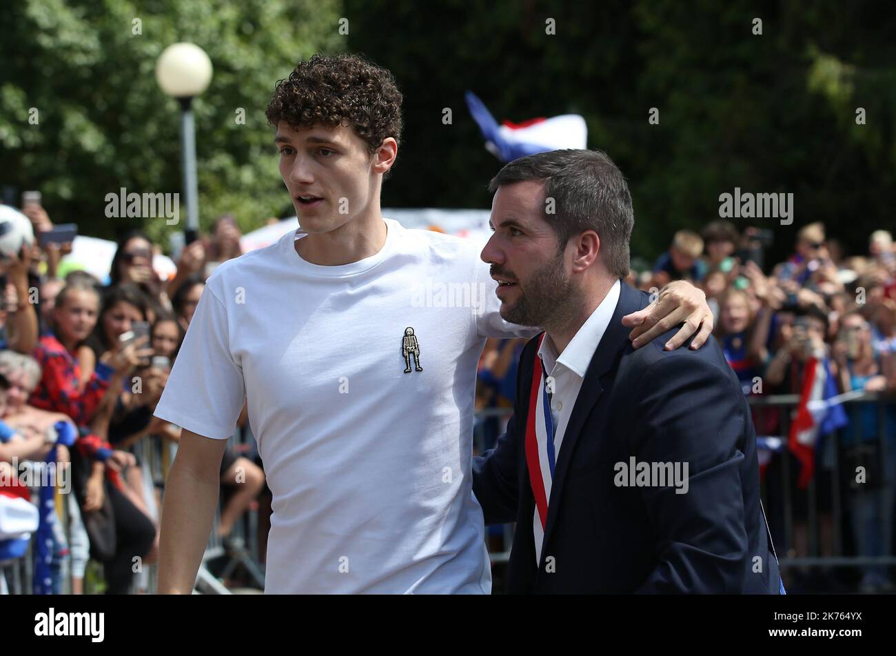 French soccer player Benjamin Pavard, full-back hero, returns home to ...