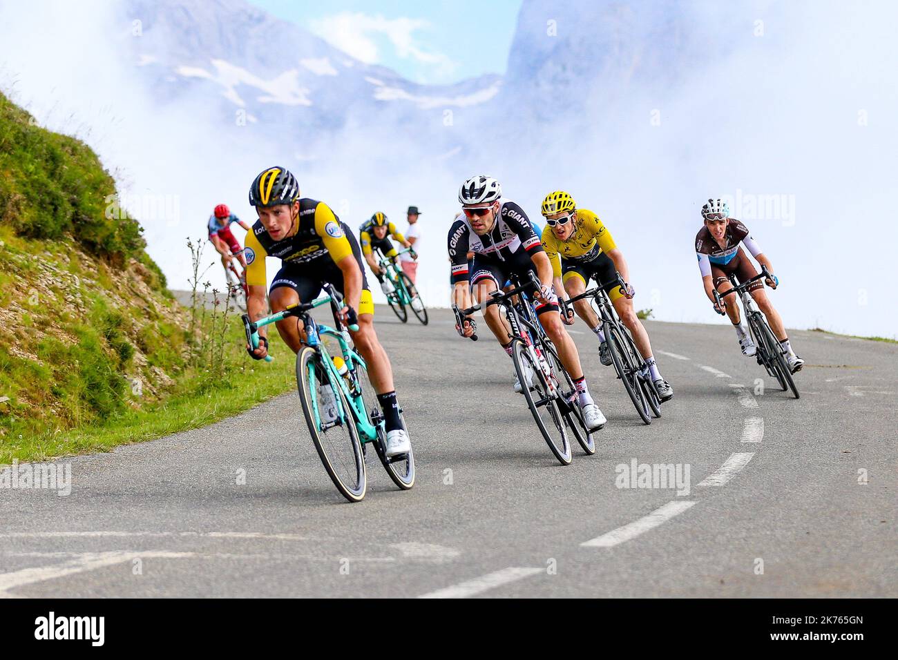 Geraint THOMAS and Romain BARD Stock Photo - Alamy