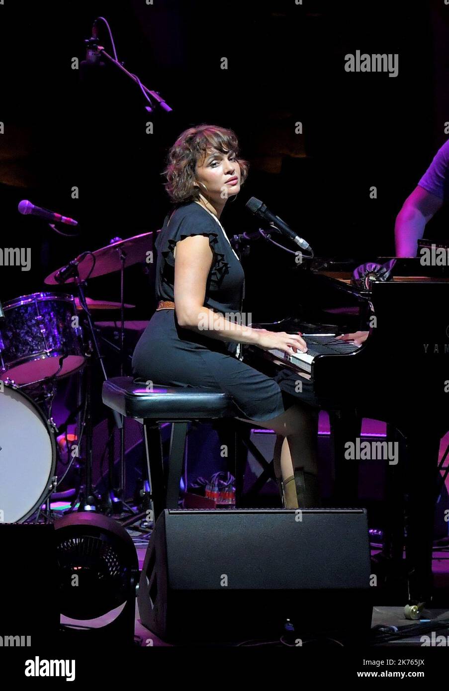 Norah Jones performs live in concert in Perpignan, France Stock Photo ...