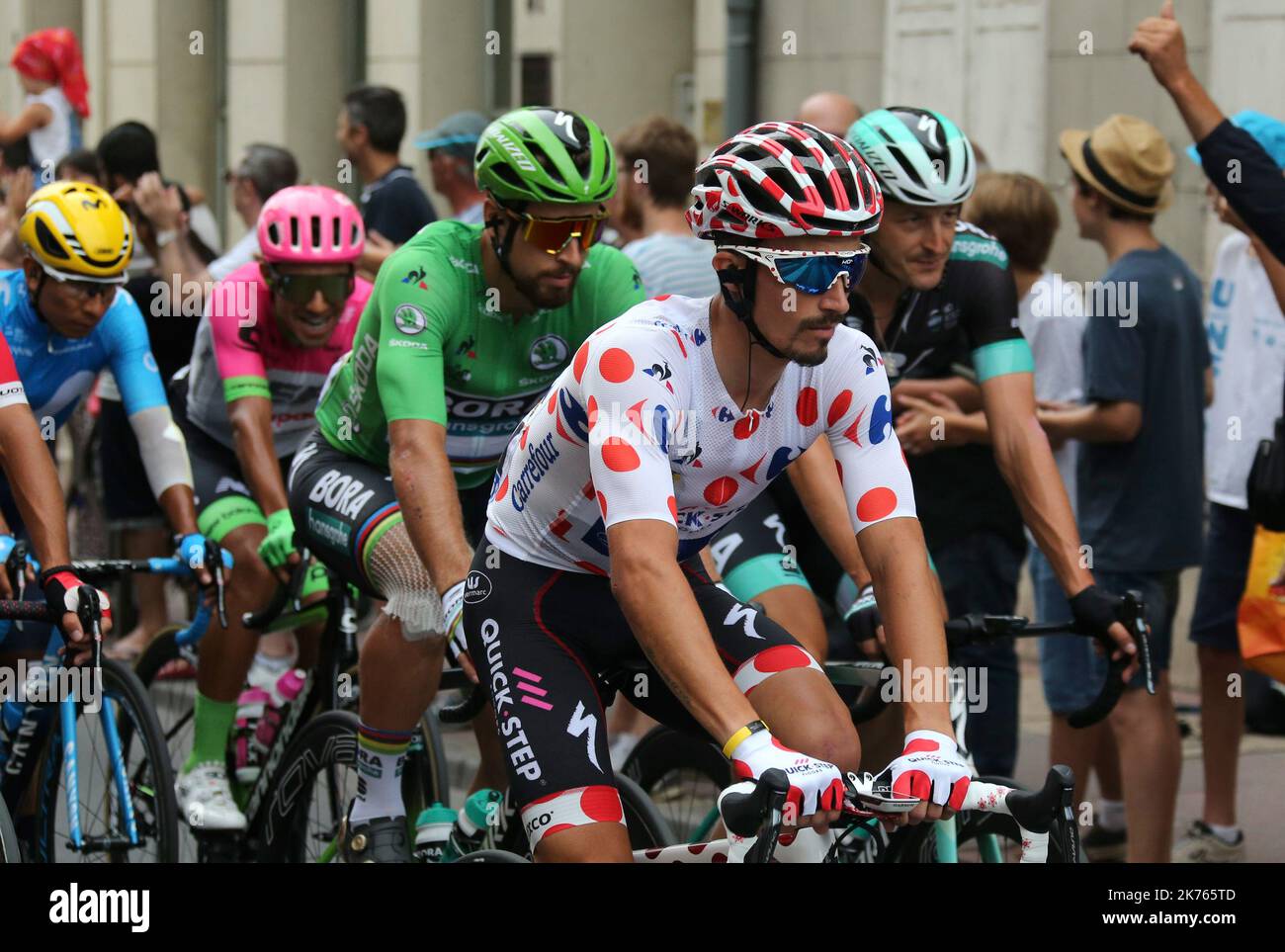 Quick Step Floors rider Julian Alaphilippe of France, wearing the best ...