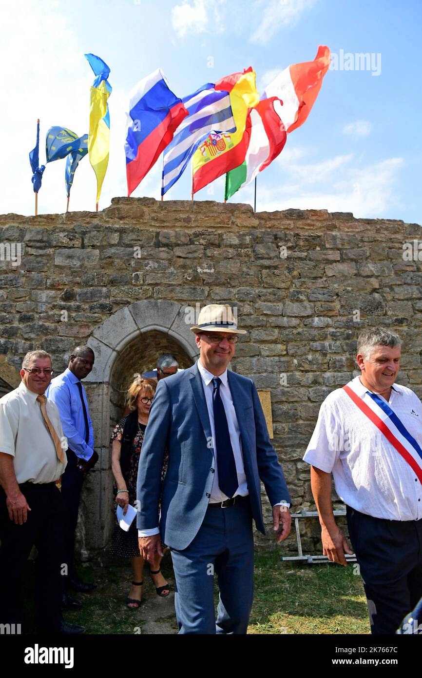 French education minister Jean Michel Blanquer visits different places ...
