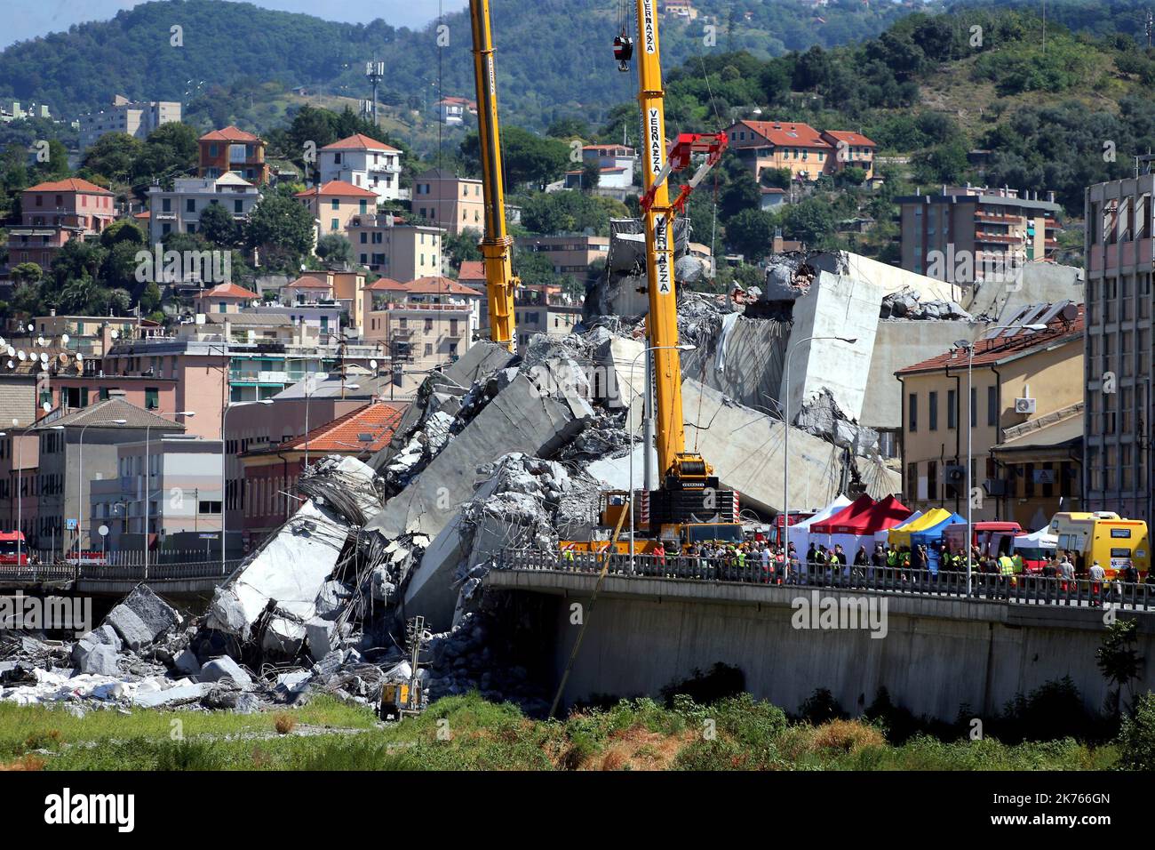 Images reveal the extent of the damage after a major motorway bridge ...