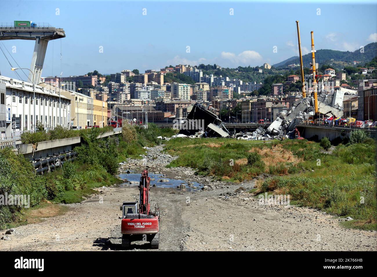 Images reveal the extent of the damage after a major motorway bridge ...