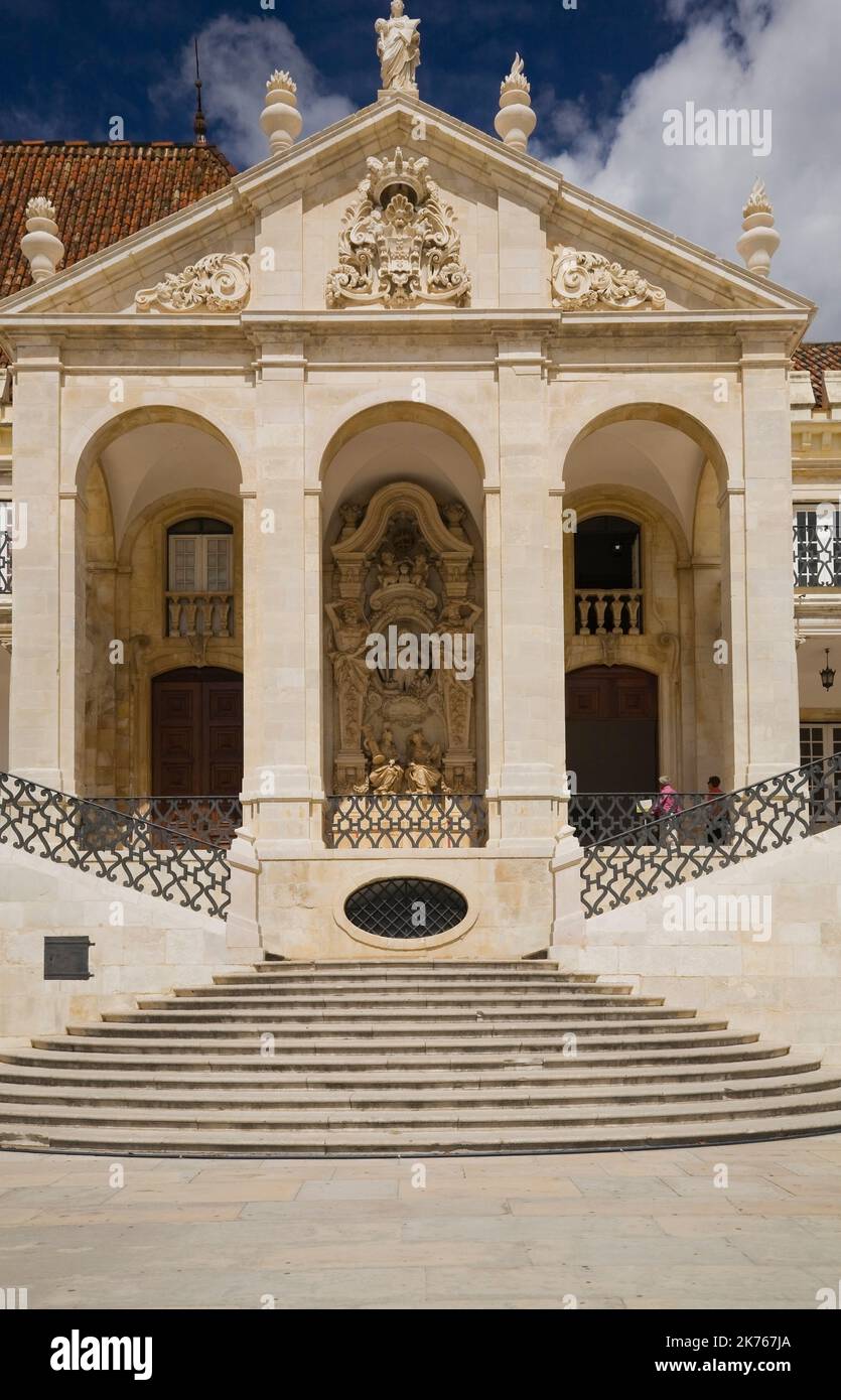 Old University building of Coimbra, Portugal Stock Photo - Alamy