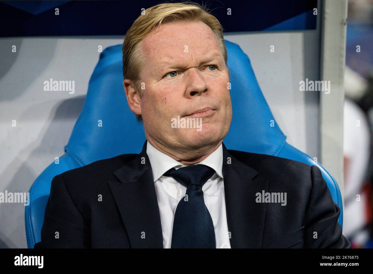 Dutch coach Ronald Koeman during the UEFA Nations League football match ...