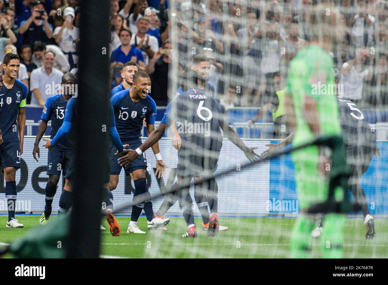 Kylian mbappé goal celebration hi-res stock photography and images - Alamy
