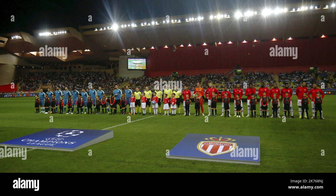 The two teams line up Stock Photo - Alamy