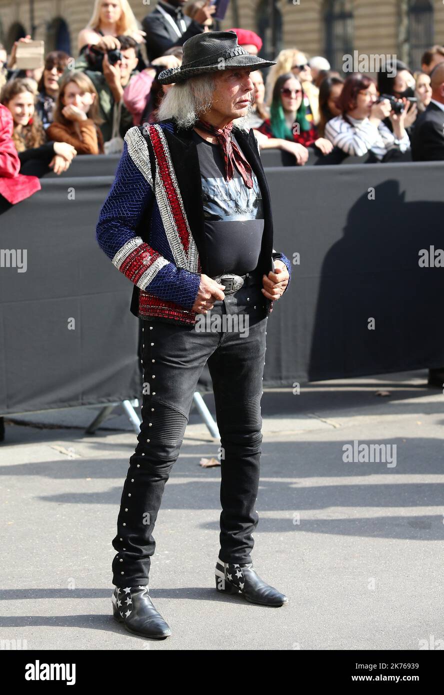 James Goldstein arrival at the Balmain Fashion Show during the Paris ...