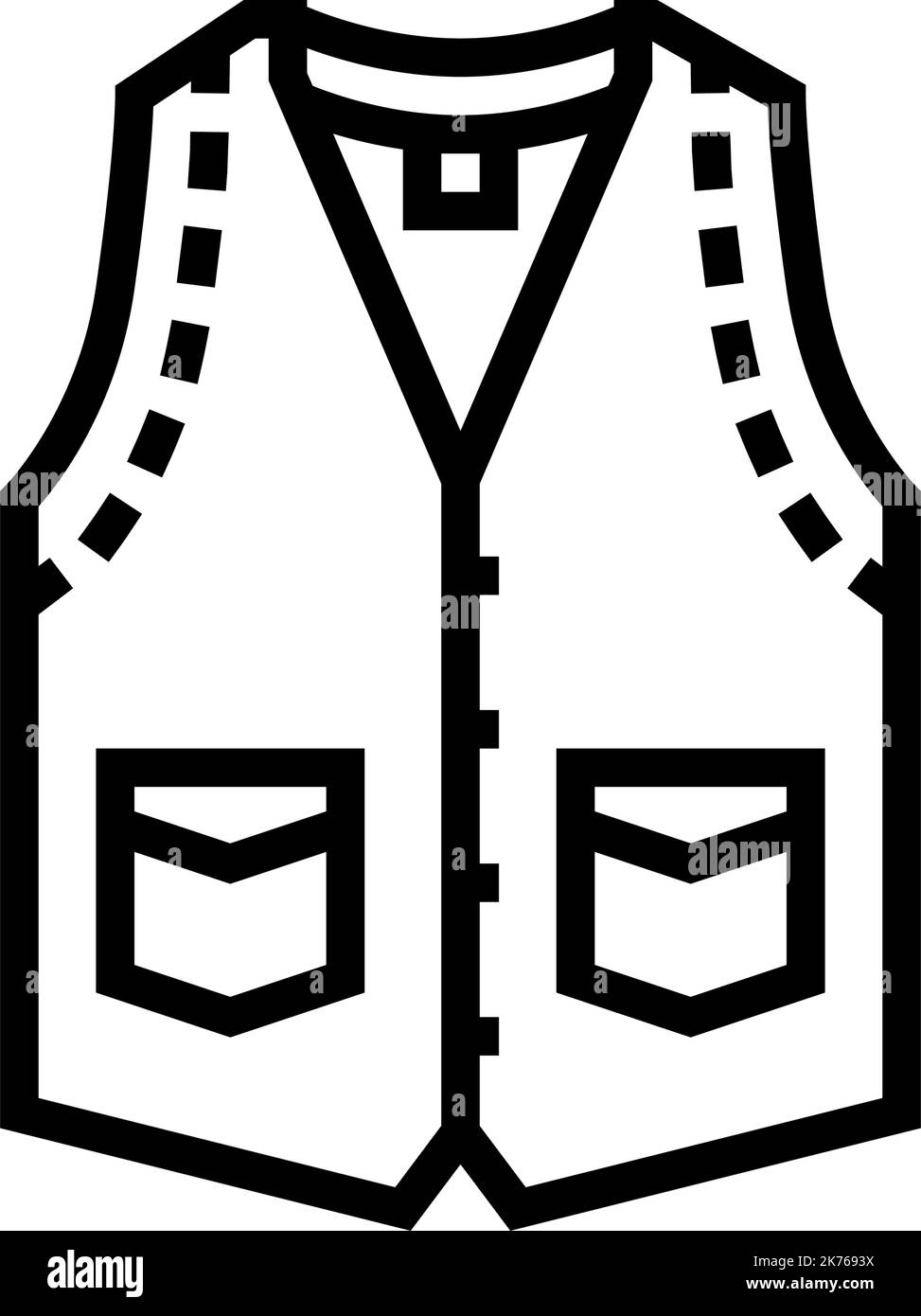 Vest detail Stock Vector Images - Alamy