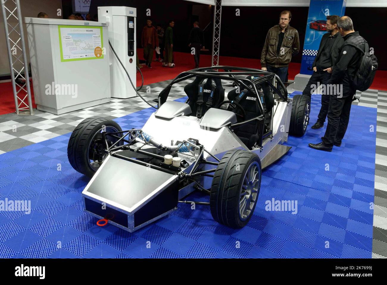 ERC . E Racing Car . Voiture de sport electrique . - Paris, France, oct ...