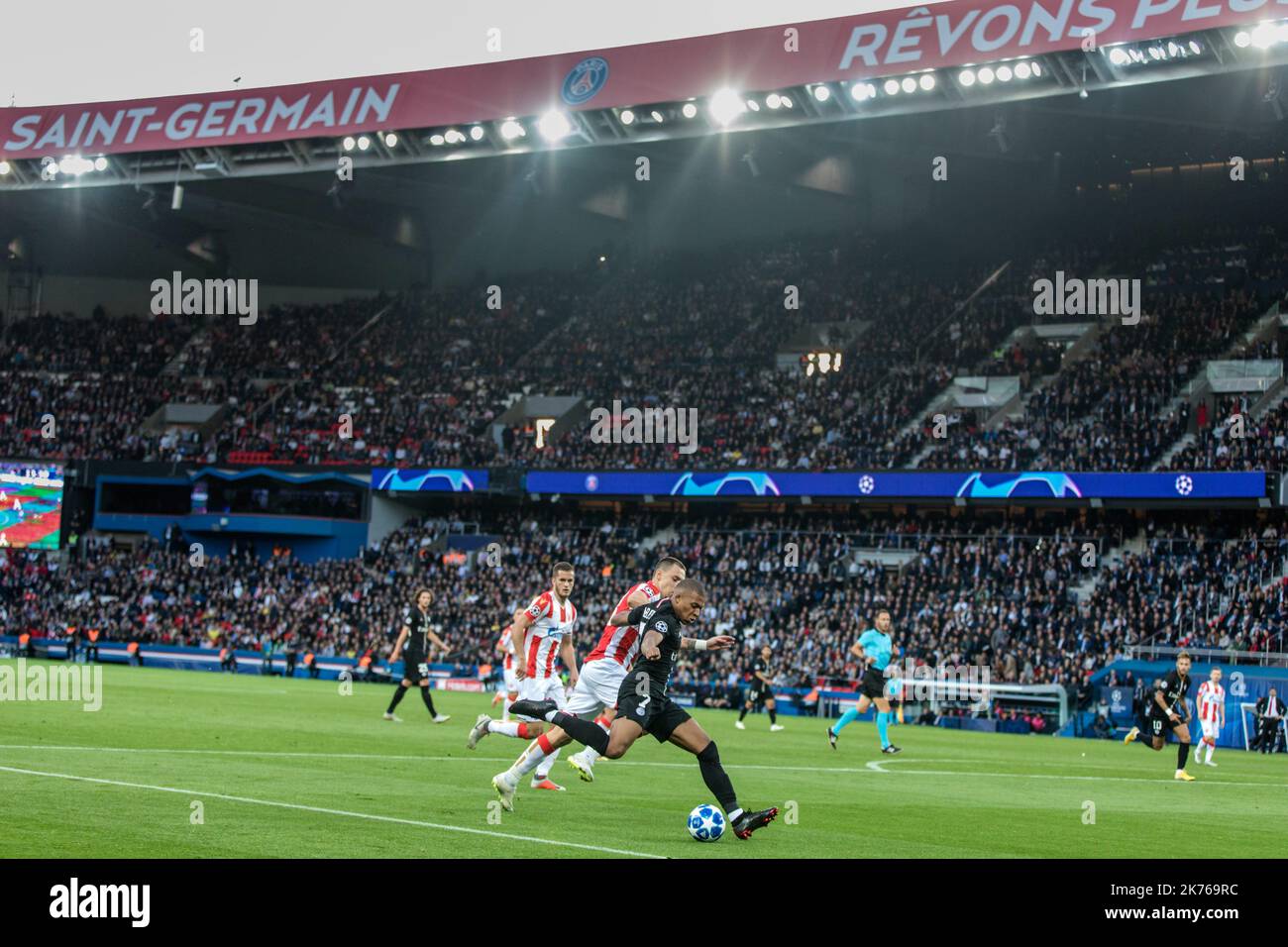Kylian Mbappe (PSG) during UEFA Champions League match between Paris ...