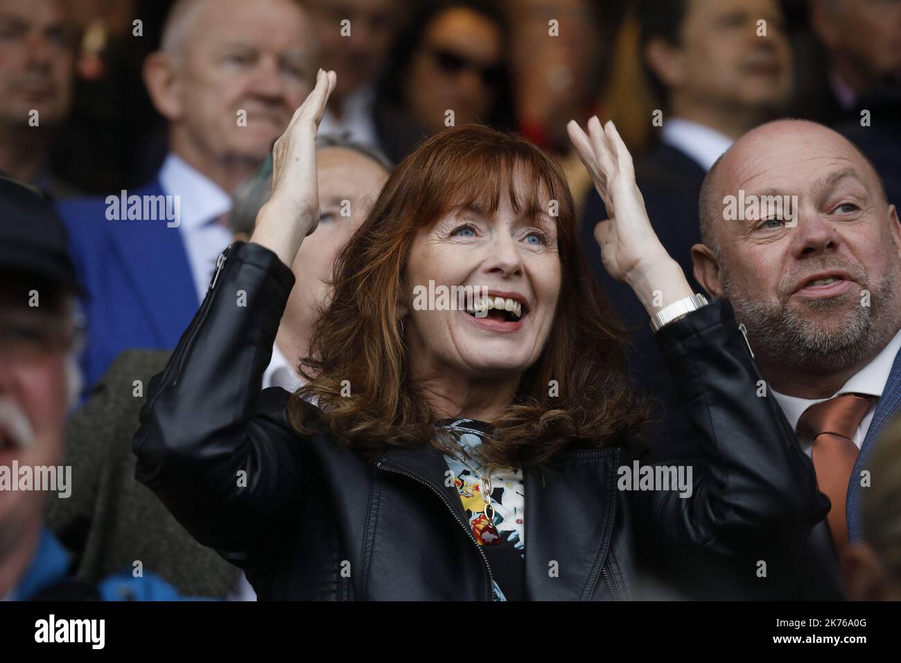 Qatar Prix of the Arc de Triomphe on the racecourse of Longchamp ...