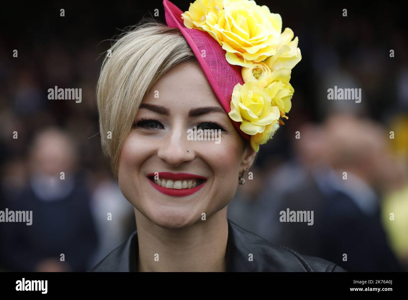 Qatar Prix of the Arc de Triomphe on the racecourse of Longchamp ...