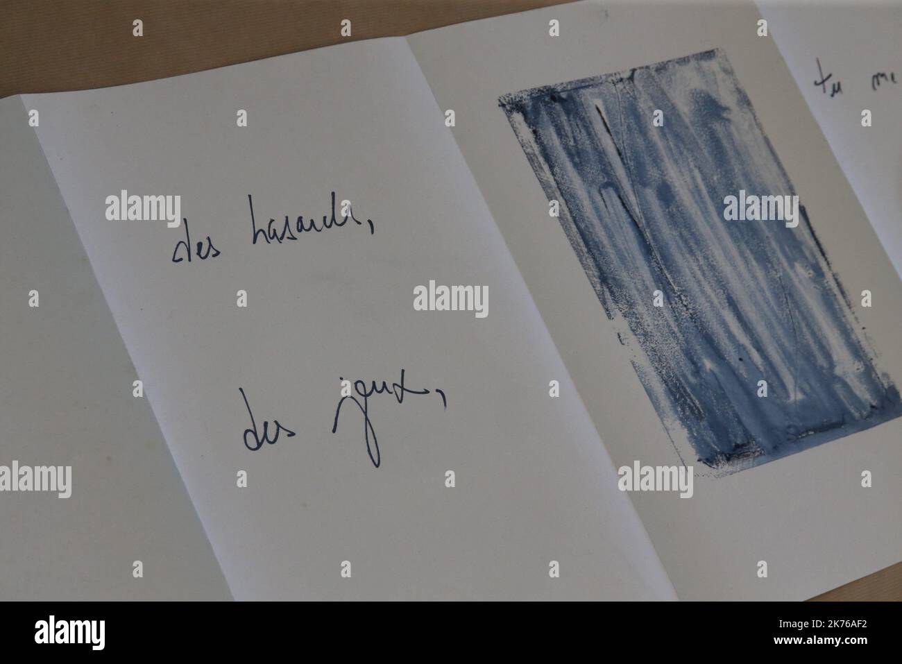 Artist Joel Leick during a performance of his work in France on October ...