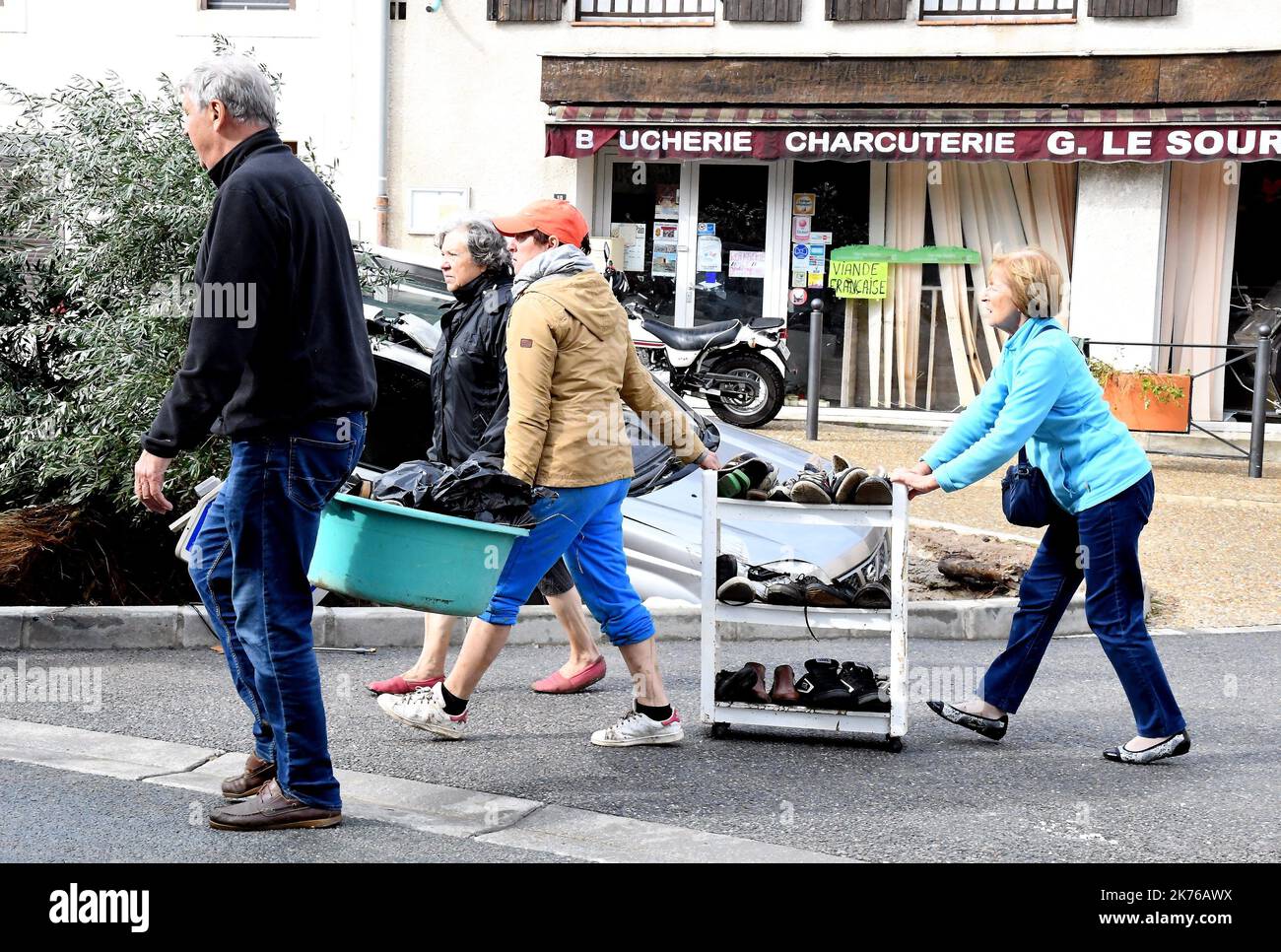 French village underwater following heavy rains that saw rivers ...