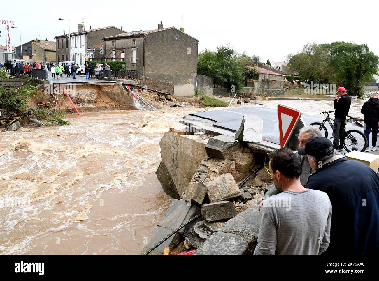 French village underwater following heavy rains that saw rivers ...