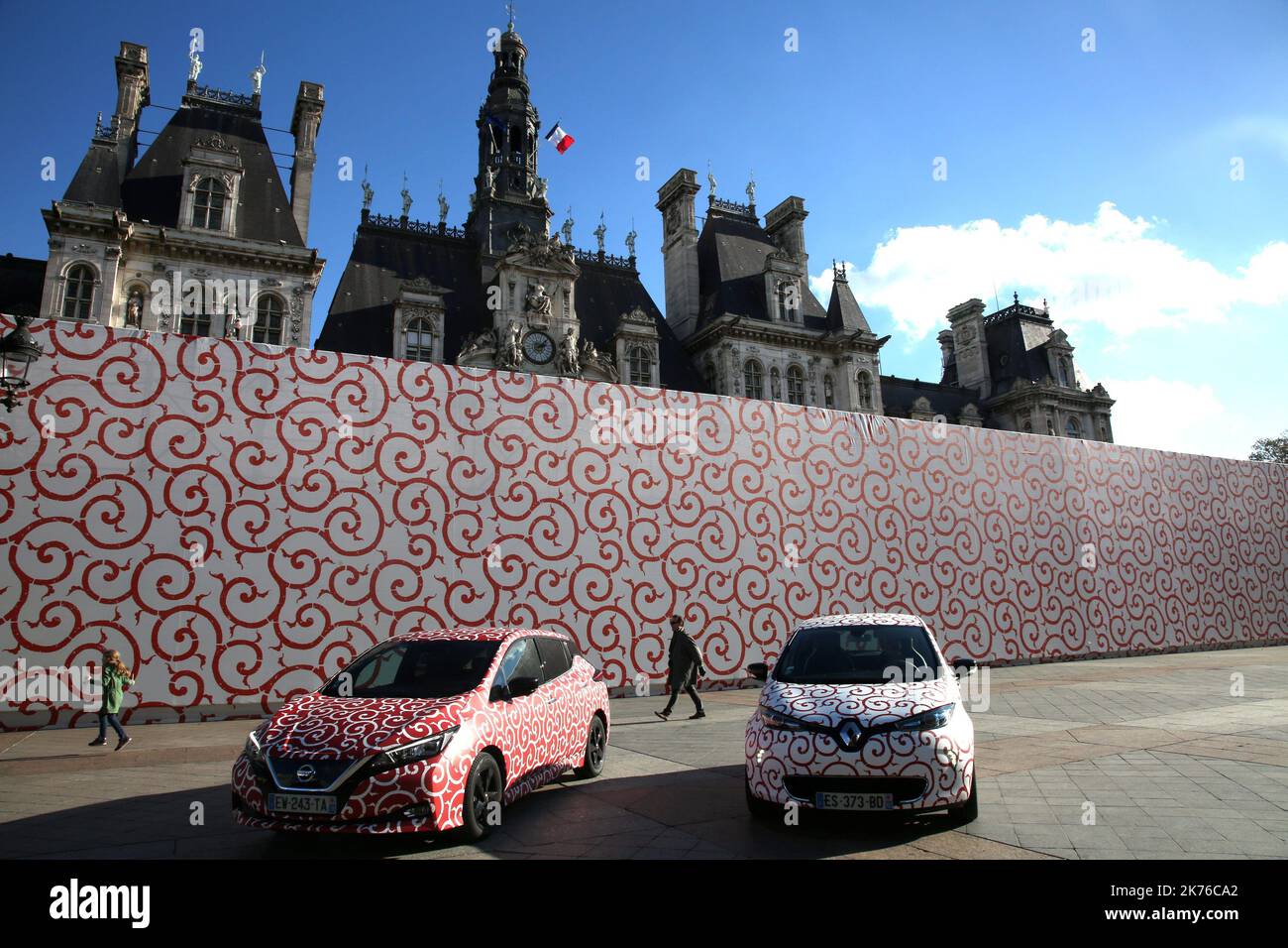 Visitors watch Furoshiki, traditional Japanese wrapping cloth, at a ...