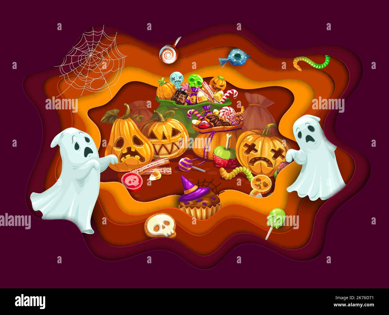 Lot of candy Stock Vector Images - Alamy