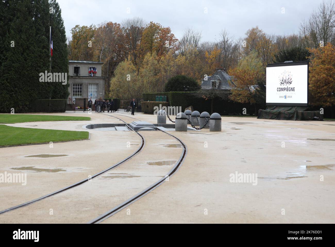 French-German ceremony in the clearing of Rethondes (the Glade of the ...