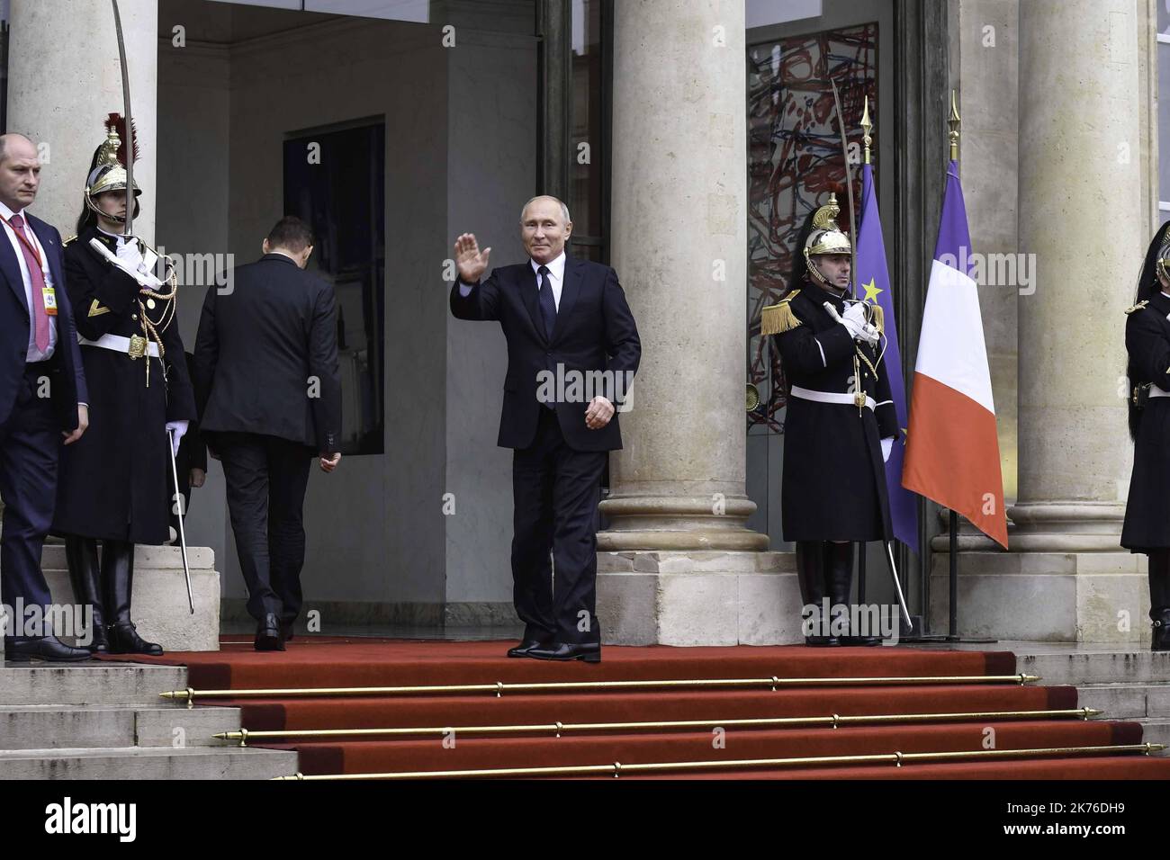 Vladimir Putin, President of Russia arrives for the lunch after the ...