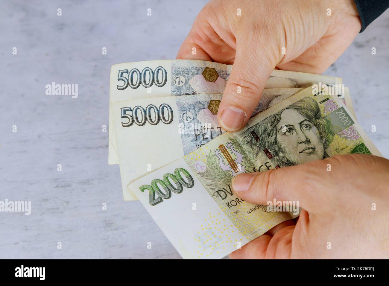 Czech republic banknote hi-res stock photography and images - Alamy