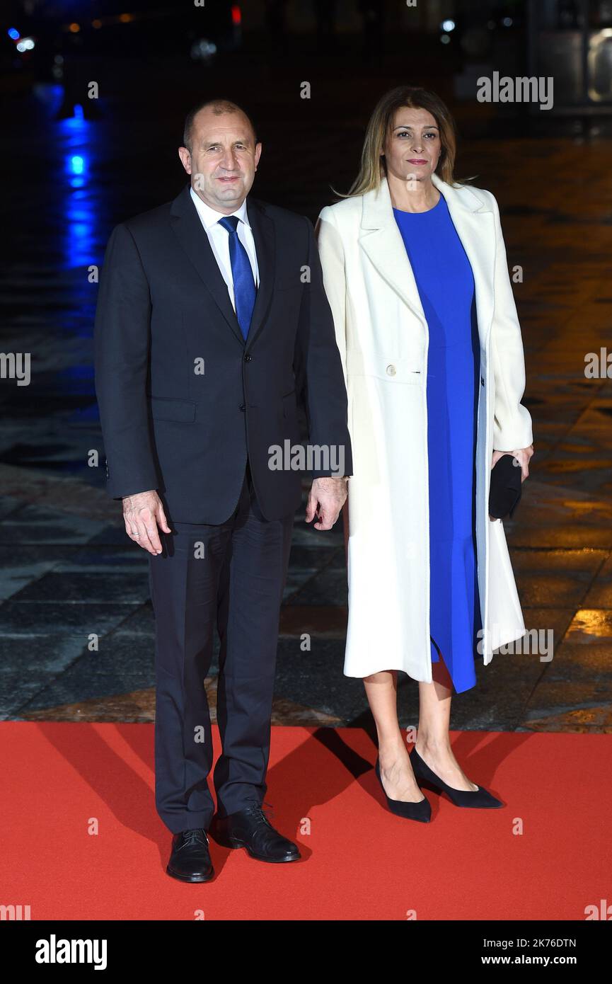 President Bulgare Rumen Radev et sa femme Desislava Radeva attending at ...