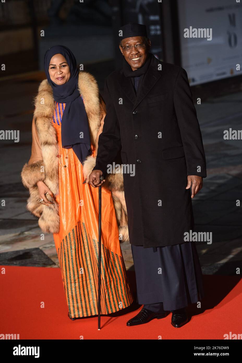 President du Tchad Idriss Deby et sa femme Inda. attending at State ...