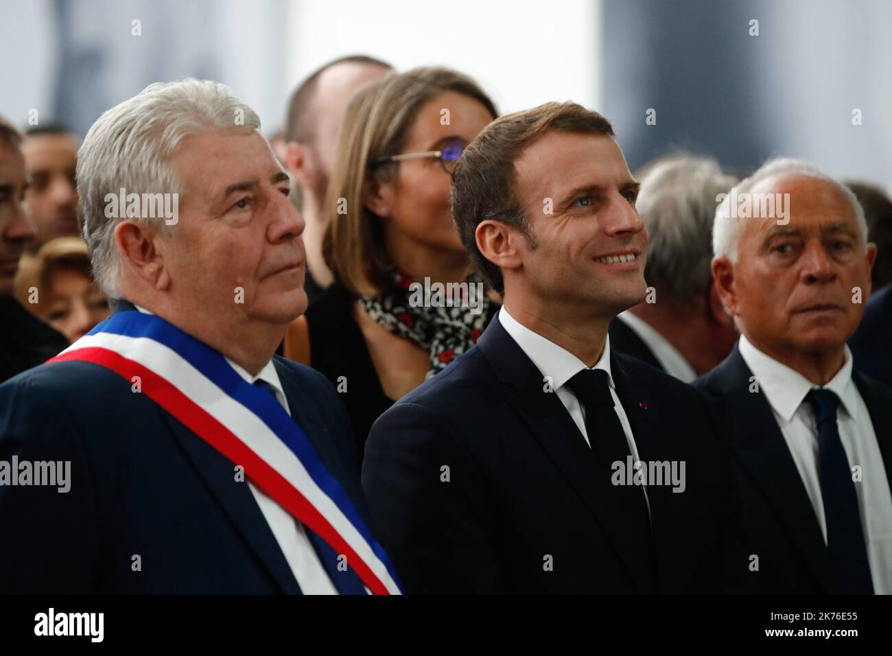 French President Emmanuel Macron during the Inauguration of Museum of ...