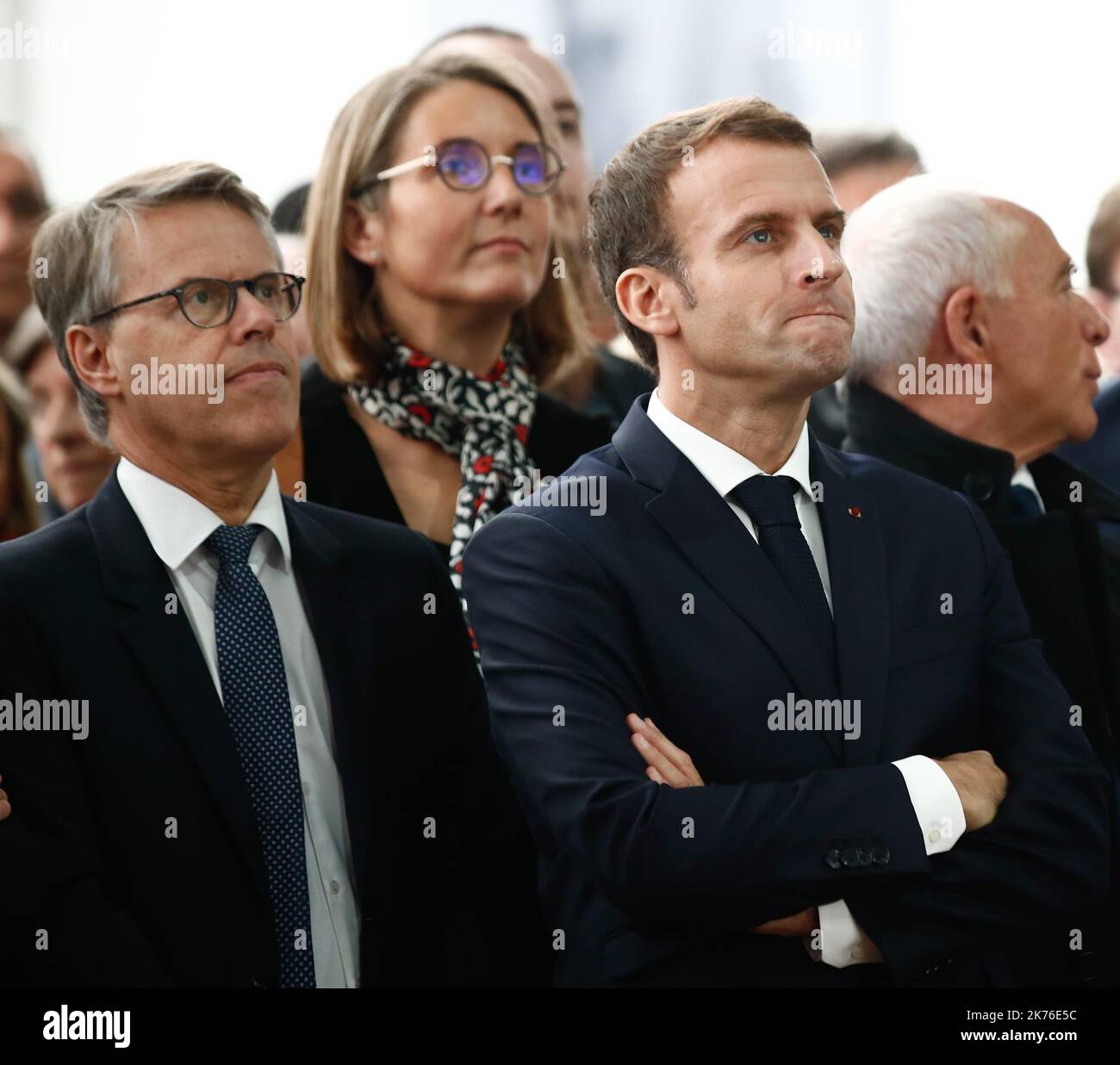 French President Emmanuel Macron during the Inauguration of Museum of ...
