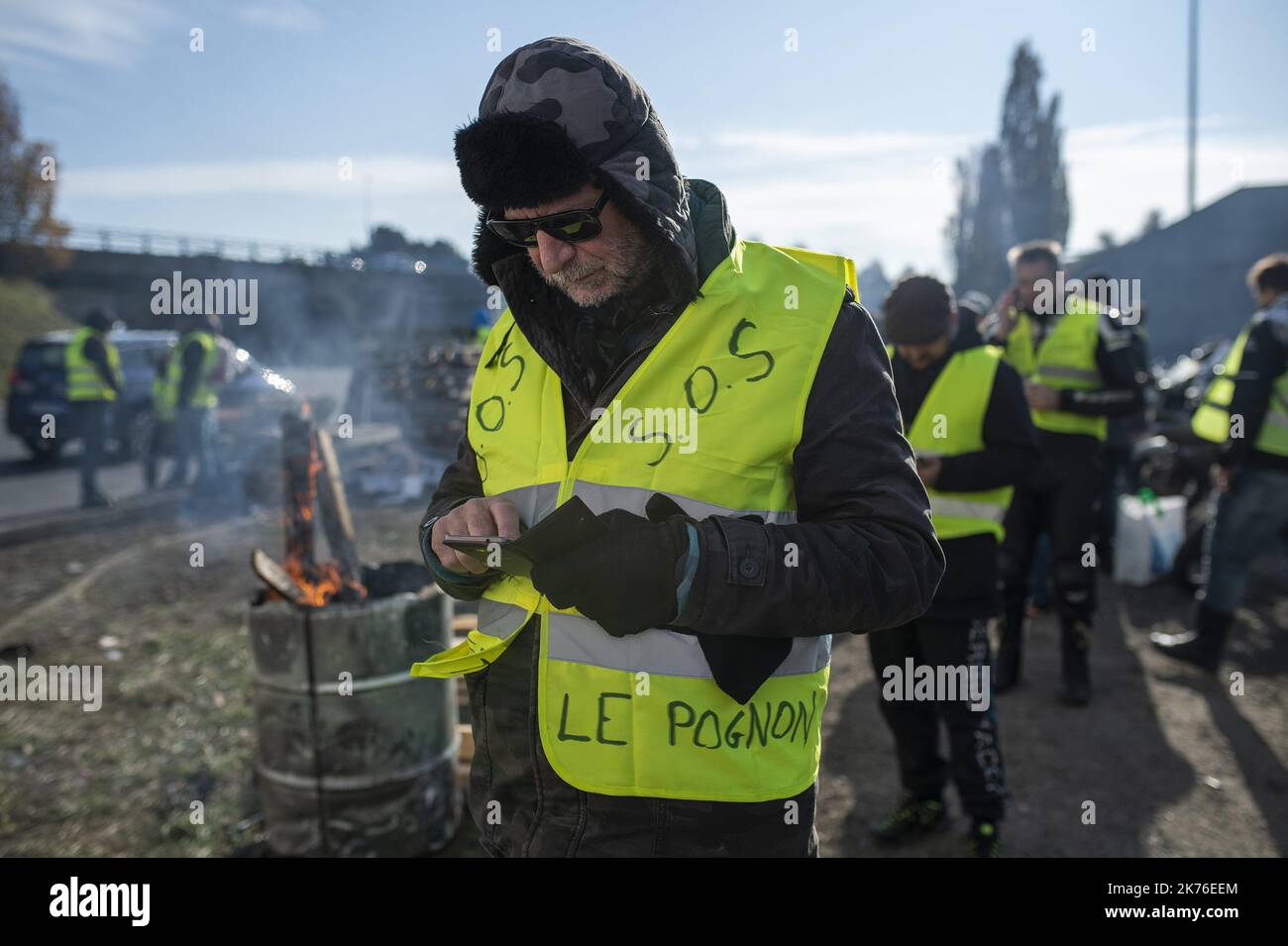 French fuel protests Stock Photo - Alamy