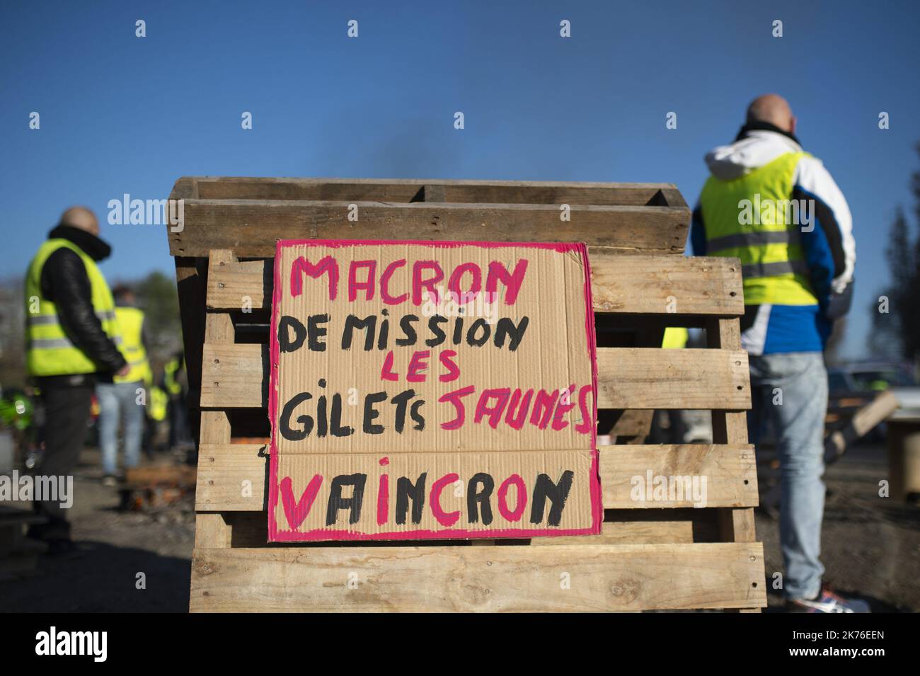 French fuel protests Stock Photo - Alamy
