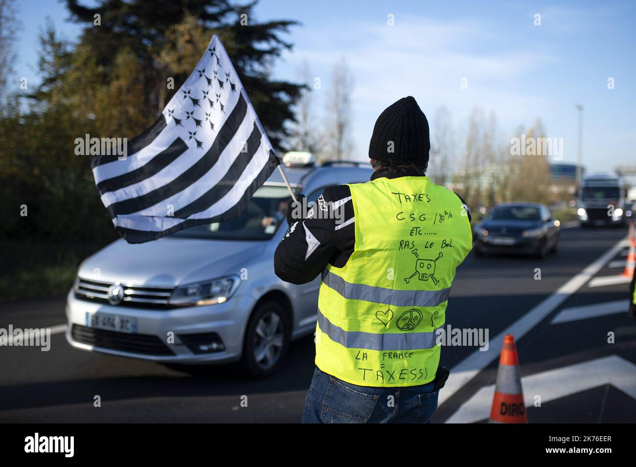 French fuel protests Stock Photo - Alamy
