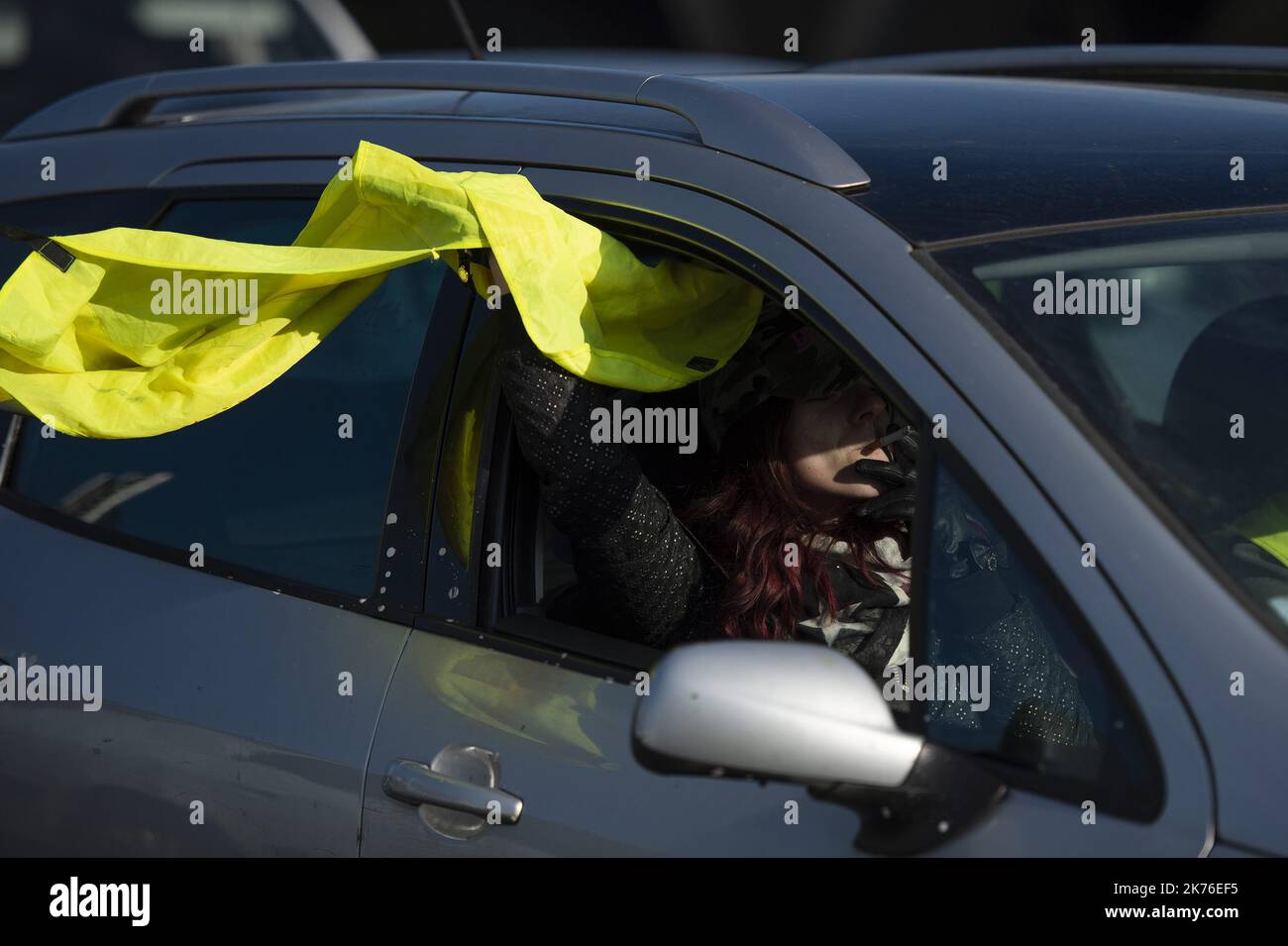 French fuel protests Stock Photo - Alamy