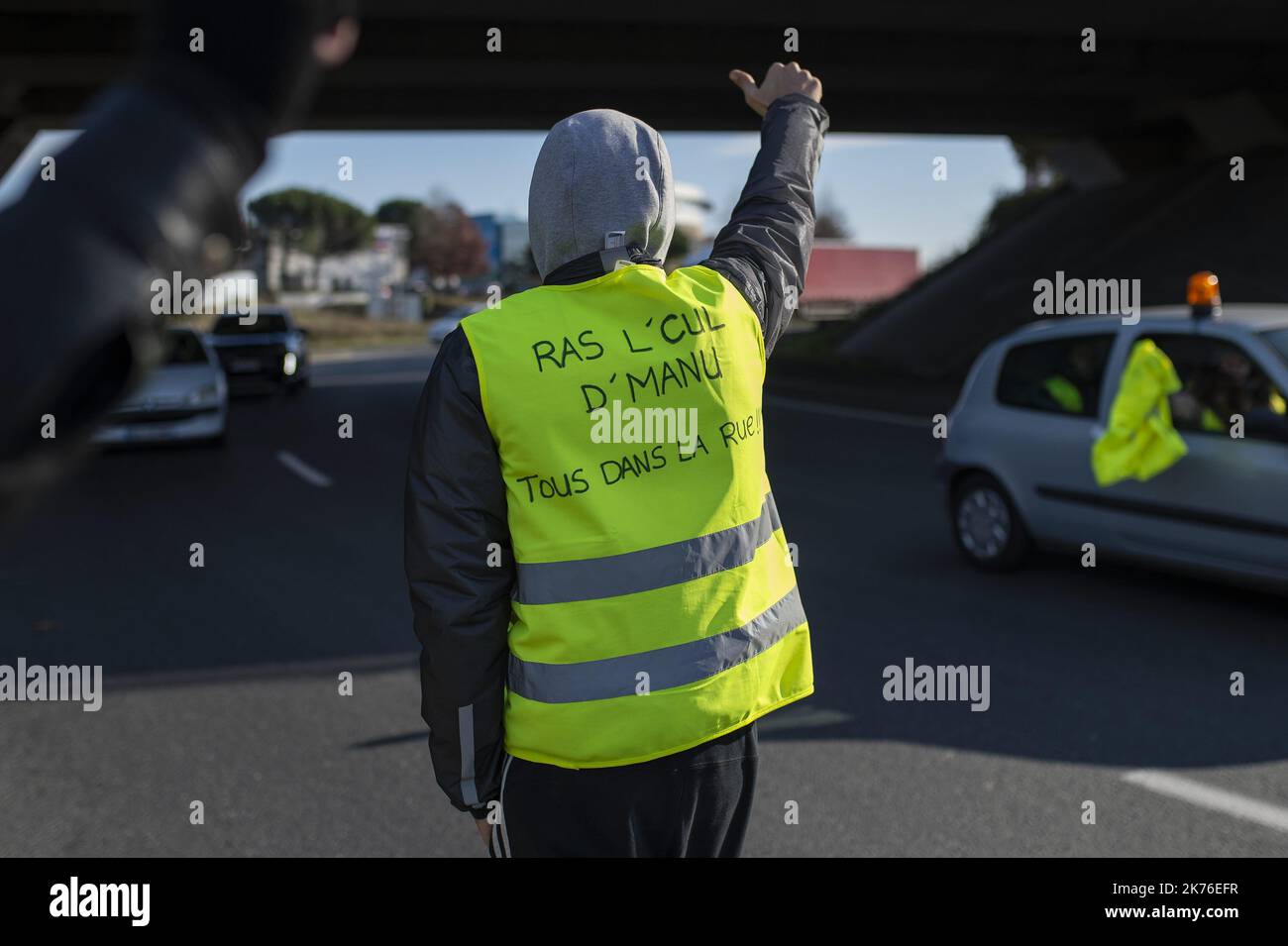 French fuel protests Stock Photo - Alamy