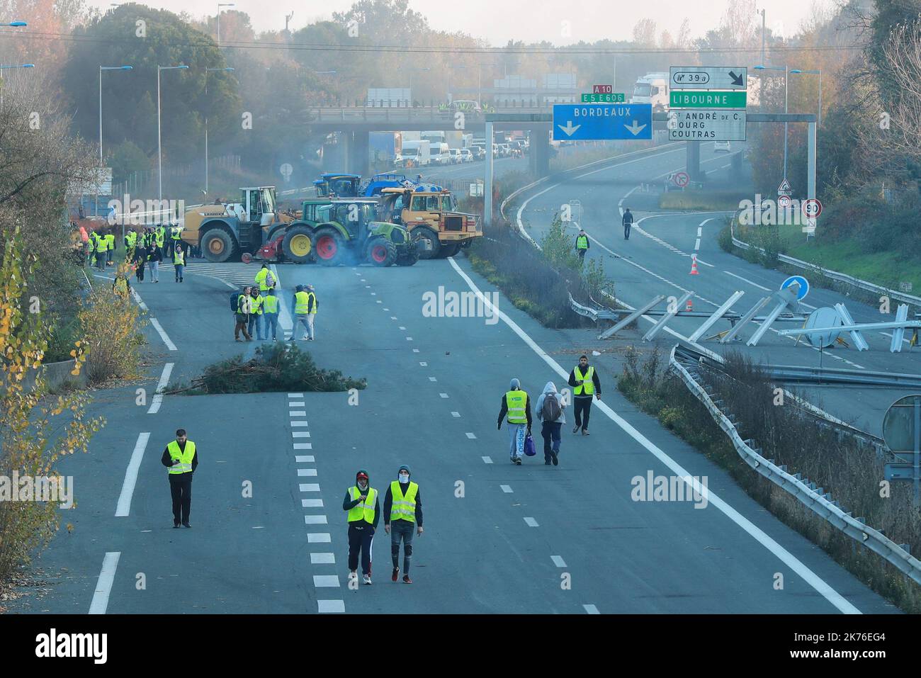 French fuel protests Stock Photo - Alamy
