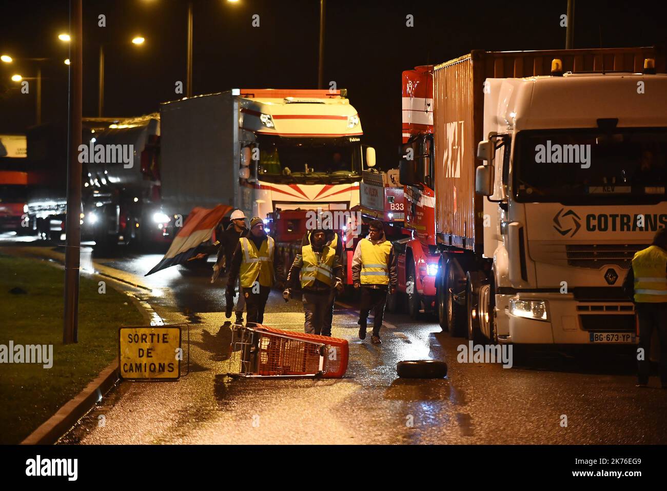 French fuel protests Stock Photo - Alamy